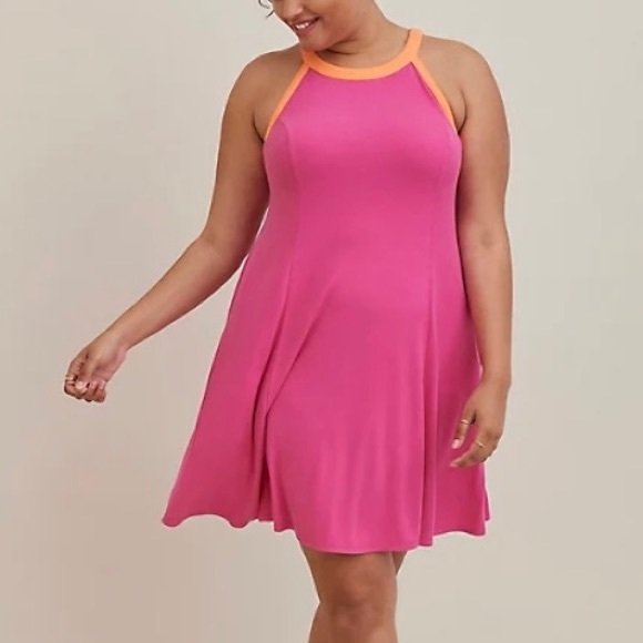torrid | Dresses | Torrid Mini Rib Goddess Neck Trapeze Dress | Poshmark